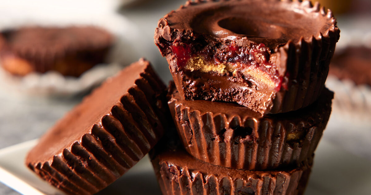 Chocolate PB&J Protein Cups | Dymatize